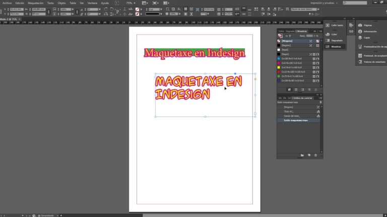 Indesign cambiar color texto | Actualizado noviembre 2022